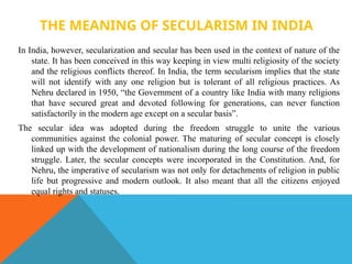 SECULARISM IN INDIAsstttttttttttttt.pptx