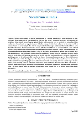 Secularism in India | PDF