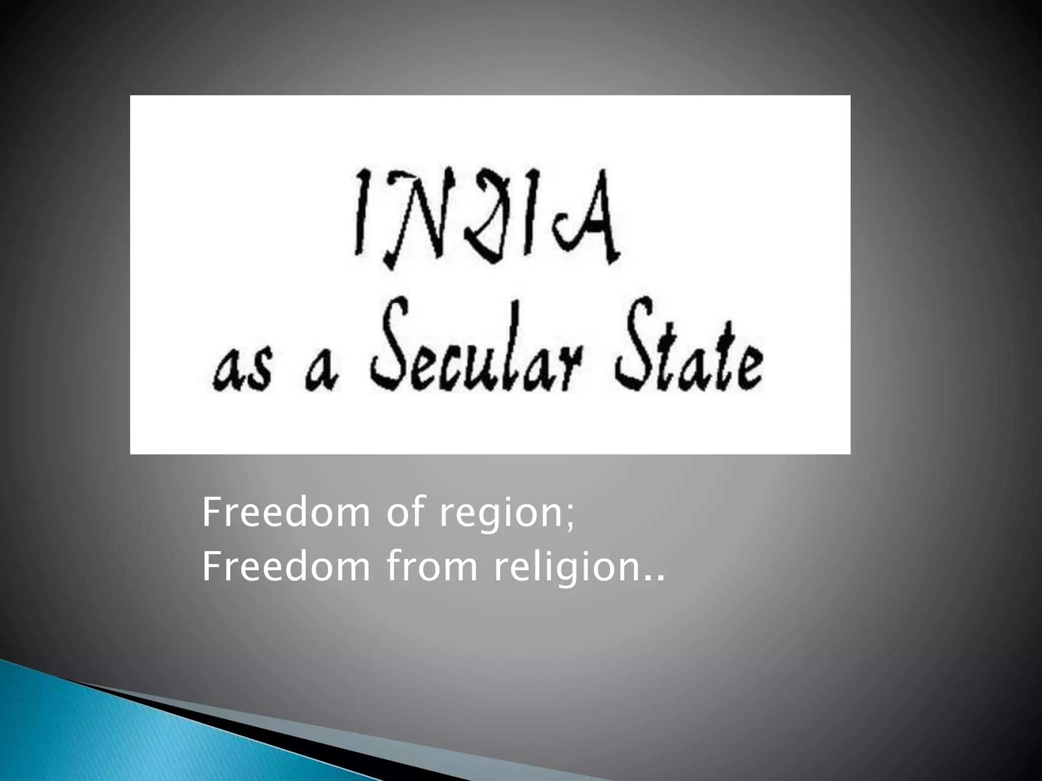 Secularism of india | PPT