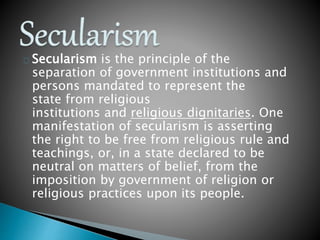 Secularism of india | PPTX