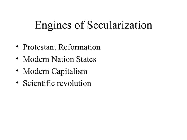 Secularization sociology | PPT