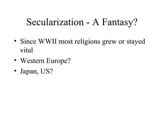 Secularization sociology | PPT
