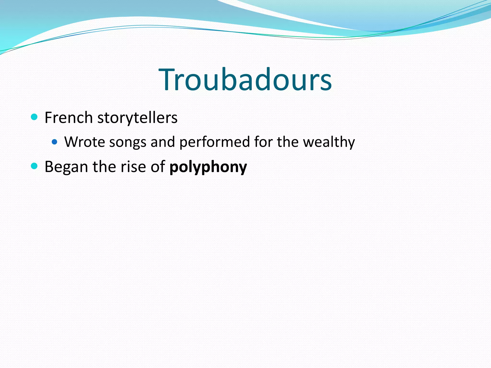 Secular music and polyphony | PPTX | Classical Music | Music