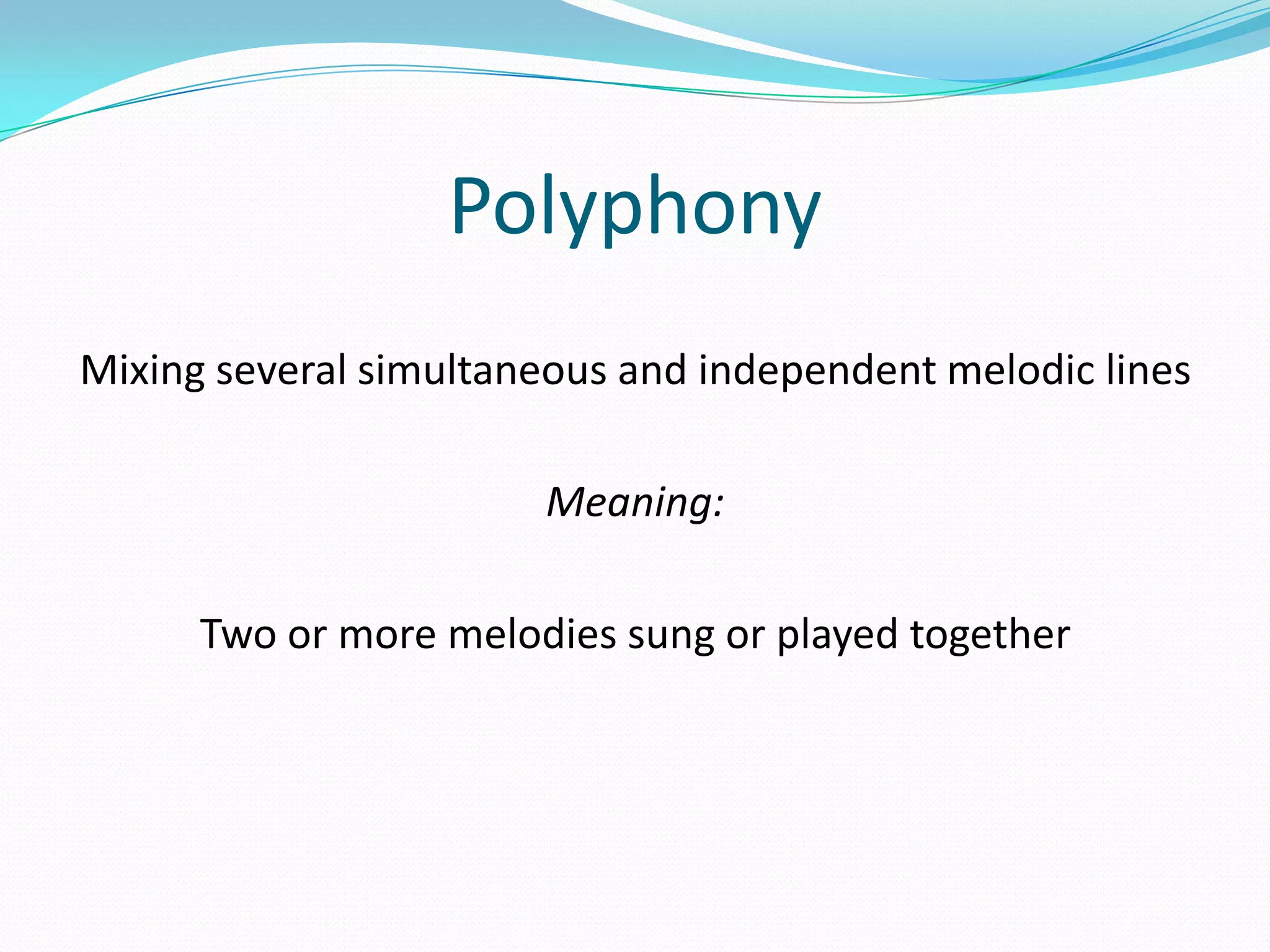 Secular music and polyphony | PPTX | Classical Music | Music