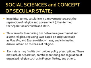 Secular state | PPTX | Atheism | Religion & Spirituality