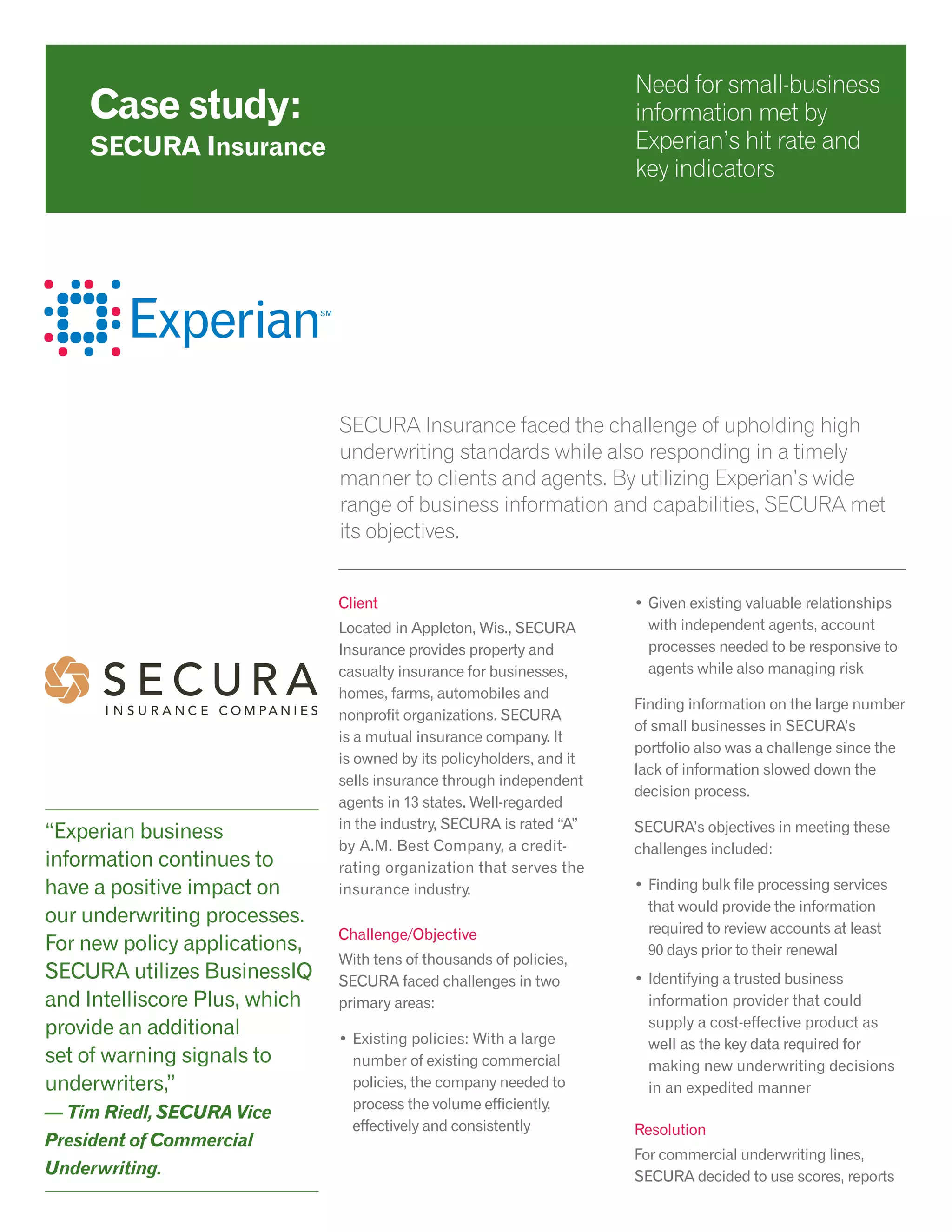 Case Study - SECURA | PDF