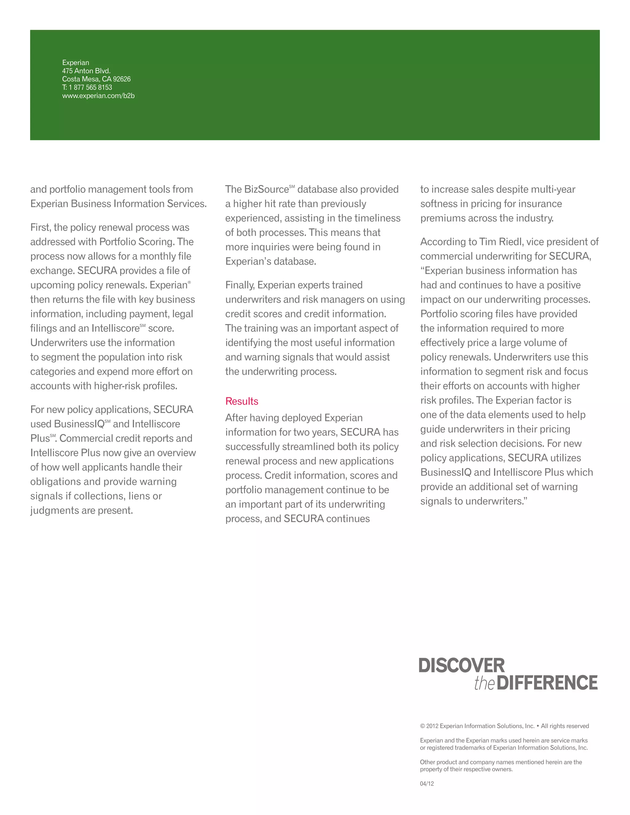 Case Study - SECURA | PDF