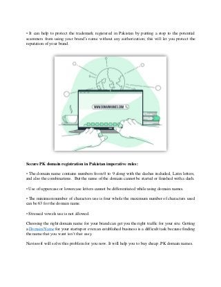 Secure PK domain registration in Pakistan with NavicoSoft