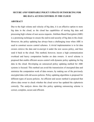 Secure and-verifiable-policy-update-outsourcing-for-big-data-access-control-in-the-cloud | PDF