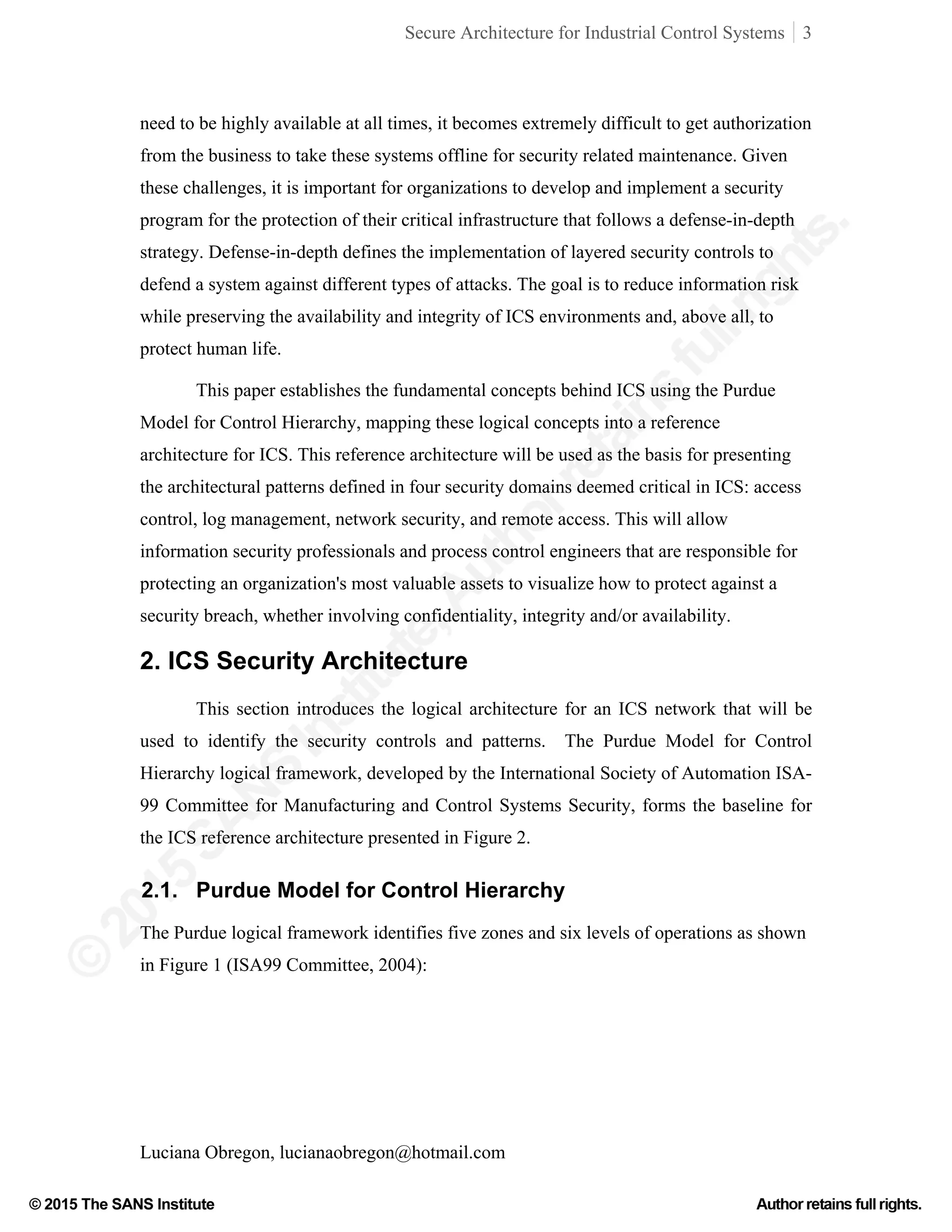 Secure architecture-industrial-control-systems-36327 | PDF