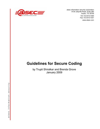 Secure coding-guidelines | PDF