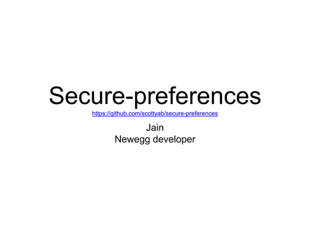 Secure preferences | PPT