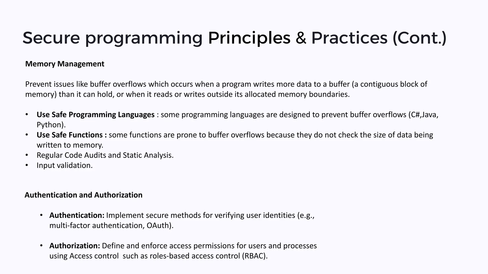 Secure Software Design and Secure Programming | PDF