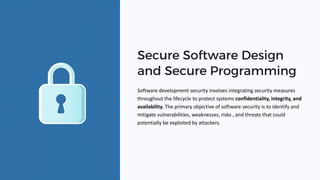 Secure Software Design and Secure Programming | PDF