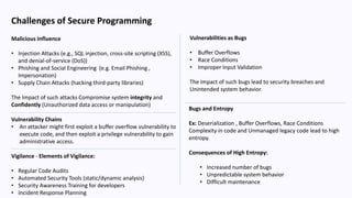 Secure Software Design and Secure Programming | PDF