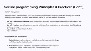 Secure Software Design and Secure Programming | PDF