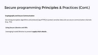 Secure Software Design and Secure Programming | PDF