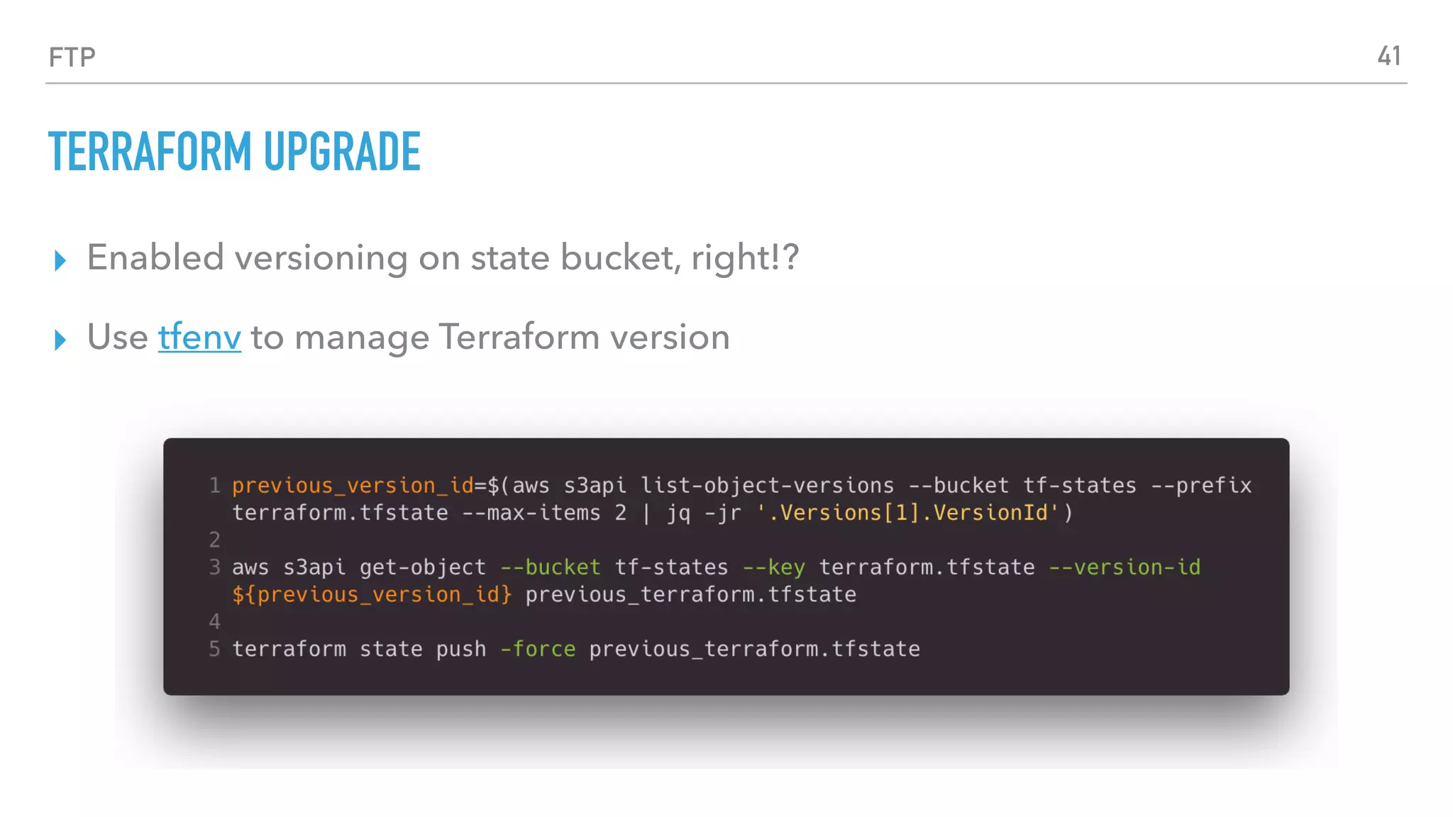 Gotchas using Terraform in a secure delivery pipeline | PPT