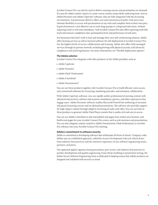 Secure web conferencing with Adobe | PDF