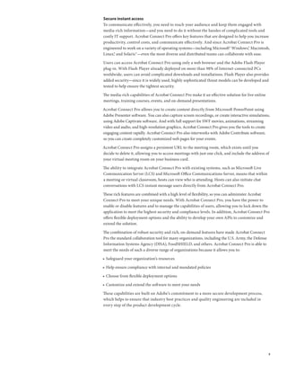 Secure web conferencing with Adobe | PDF