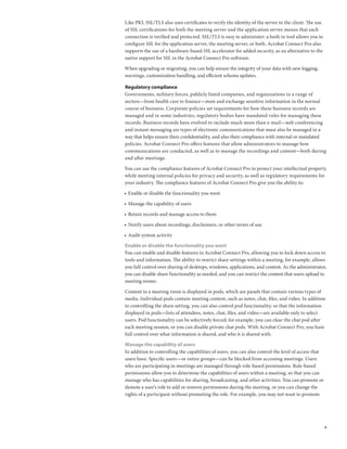 Secure web conferencing with Adobe | PDF