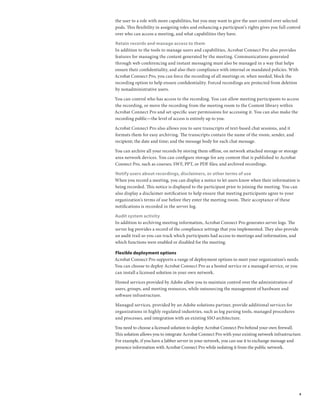 Secure web conferencing with Adobe | PDF