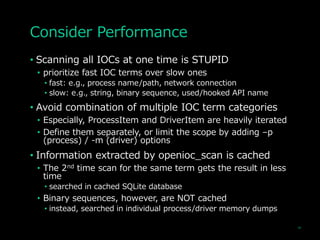 openioc_scan - IOC scanner for memory forensics | PPT