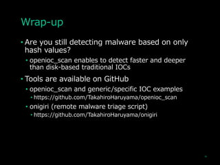 openioc_scan - IOC scanner for memory forensics | PPT
