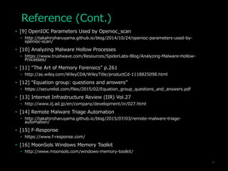 openioc_scan - IOC scanner for memory forensics | PPT