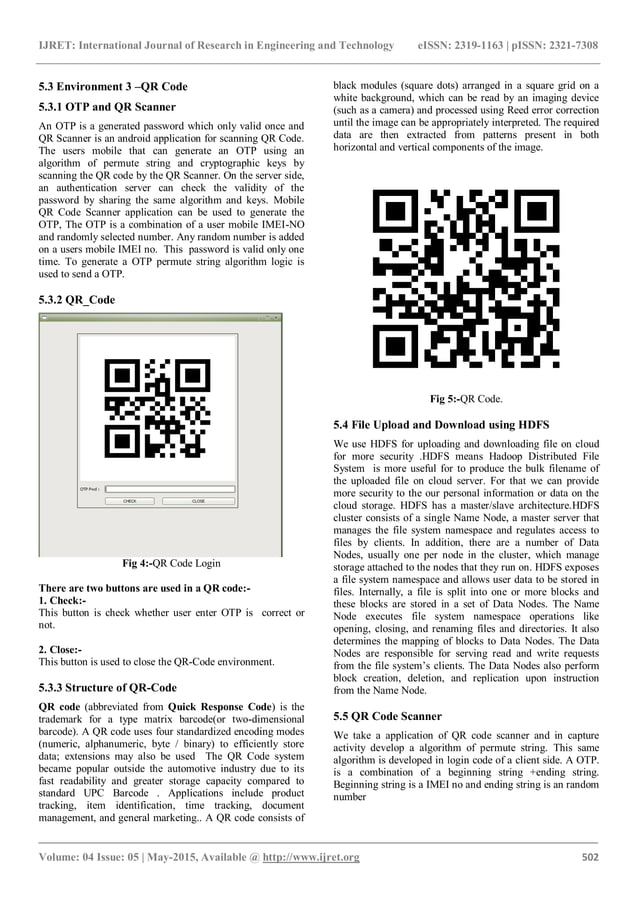 Secure3 authentication for sensitive data on cloud using textual ...