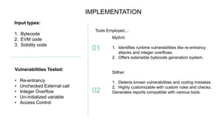 Blockchain Smart Contract Fortification using Bytecode Analysis to ...