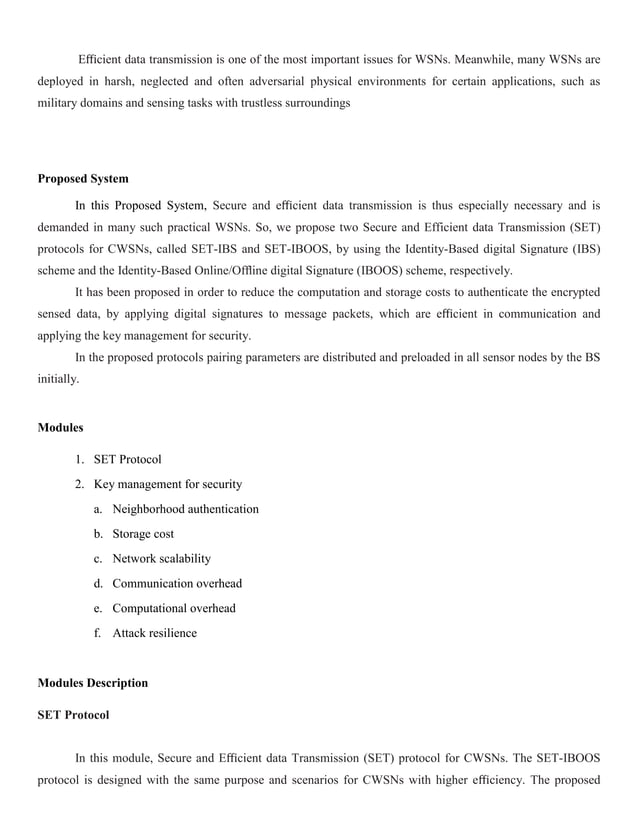Secure And Efficient Data Transmission For Cluster Based Wireless Sensor Networks Docx