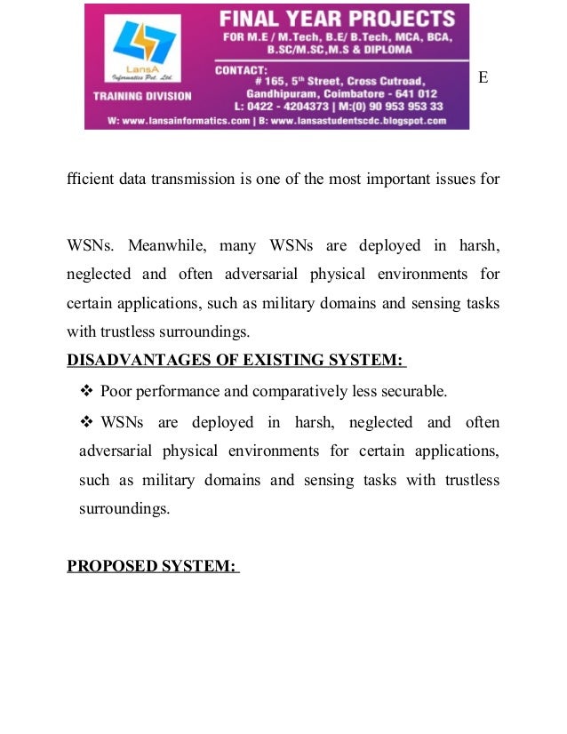 Secure And Efficient Data Transmission For Cluster Based Wireless Sensor Networks