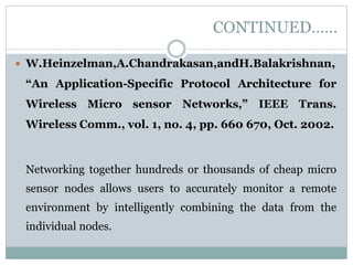 Secure and efficient data transmission for cluster based wireless sensor network | PPT