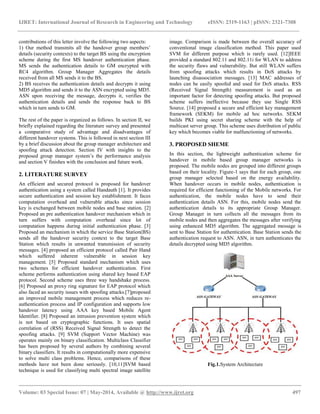 Secure and efficient handover authentication and detection of spoofing attack | PDF