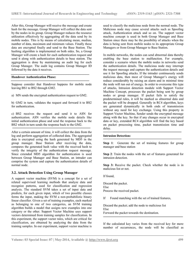 Secure And Efficient Handover Authentication And Detection Of Spoofing 9702
