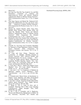 Secure and efficient handover authentication and detection of spoofing attack | PDF