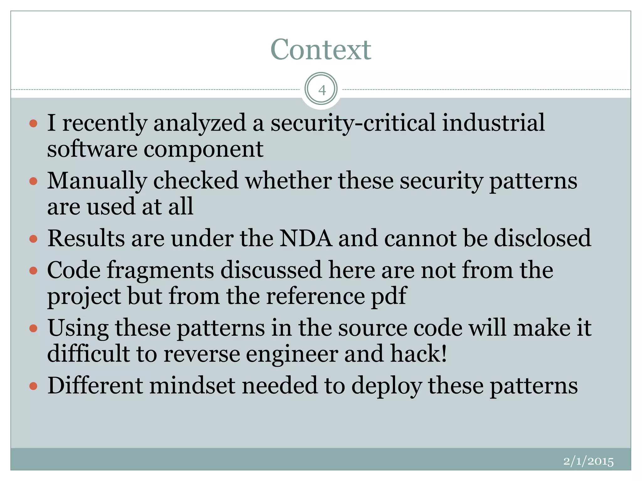 Secure application programming in the presence of side channel attacks | PPT