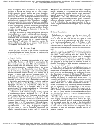 Secure Auditing and Deduplicating Data in Cloud | PDF