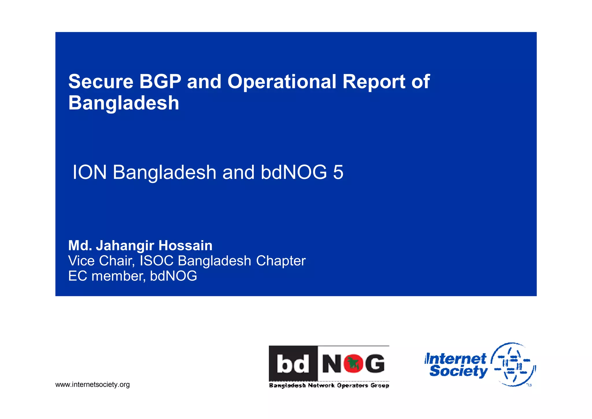 Secure BGP and Operational Report of Bangladesh | PDF