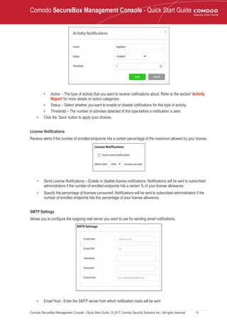 Comodo SecureBox Management Console – Quick Start Guide | PDF