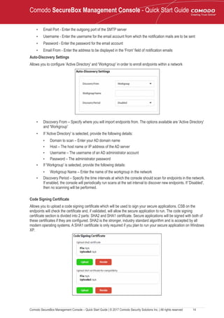 Comodo SecureBox Management Console – Quick Start Guide | PDF
