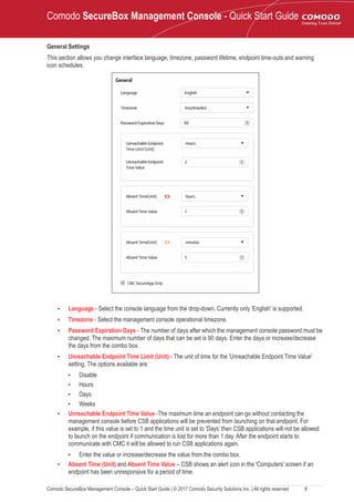 Comodo SecureBox Management Console – Quick Start Guide | PDF