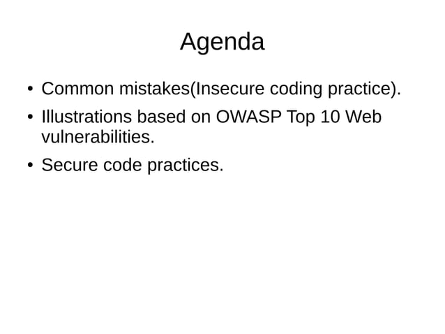 Secure coding in C# | ODP