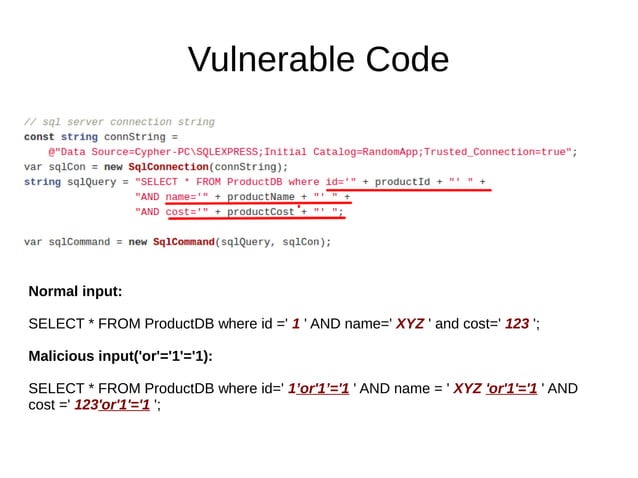 Secure coding in C# | ODP