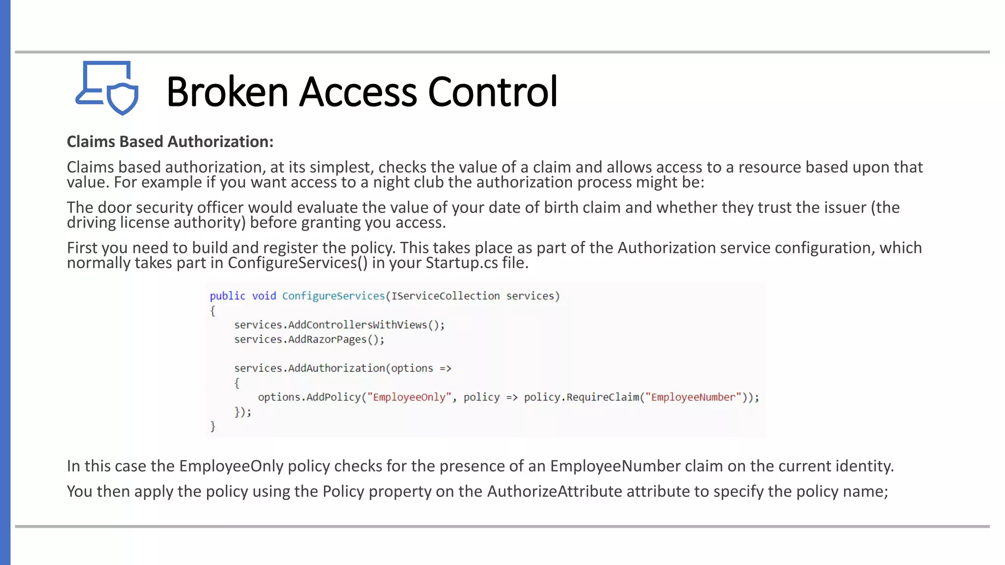 Defending broken access control in .NET