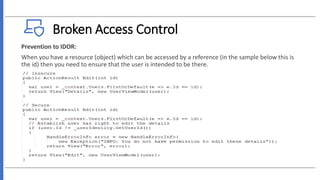 Defending broken access control in .NET
