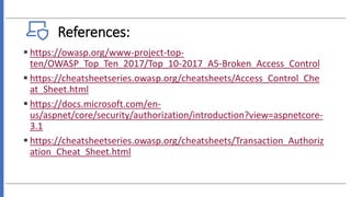 Defending broken access control in .NET