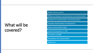 Defending broken access control in .NET