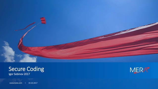 Secure Coding For Developers Pptx Programming Languages Computing